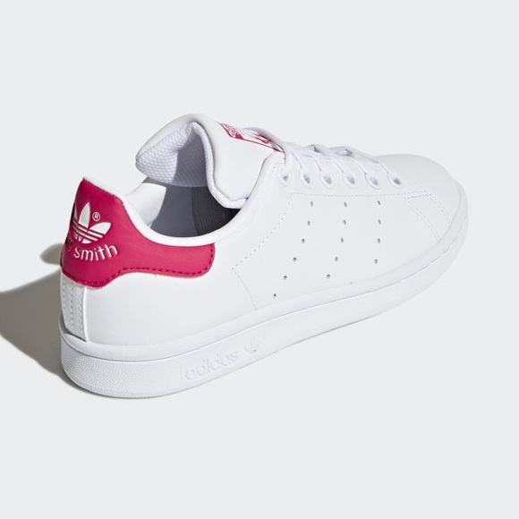 adidas | Shoes | Adidas Women Stan Smith Sneaker White Pink Sz 85 ...